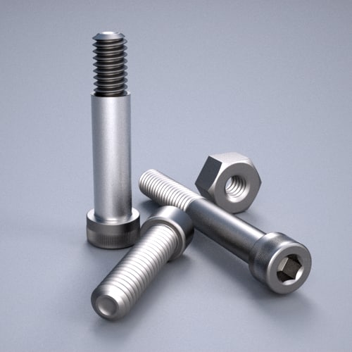 3d model precision socket cap fasteners