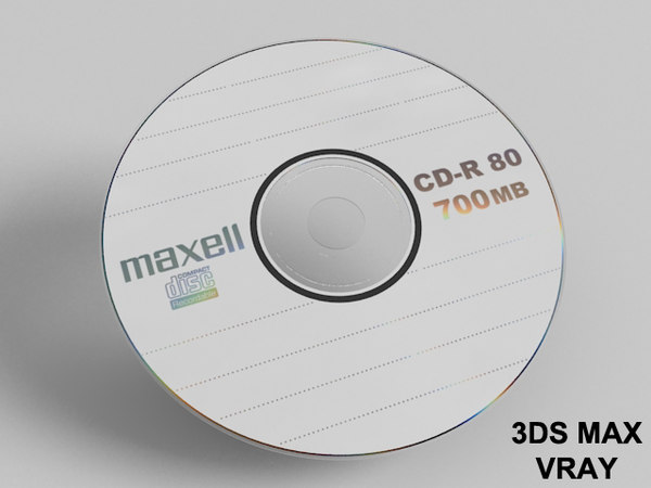 3d cd dvd disc model