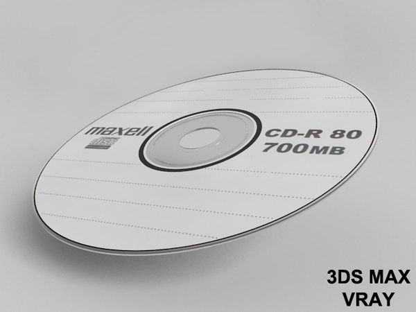 3d cd dvd disc model