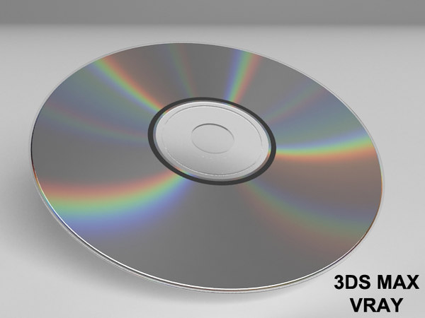 3d cd dvd disc model