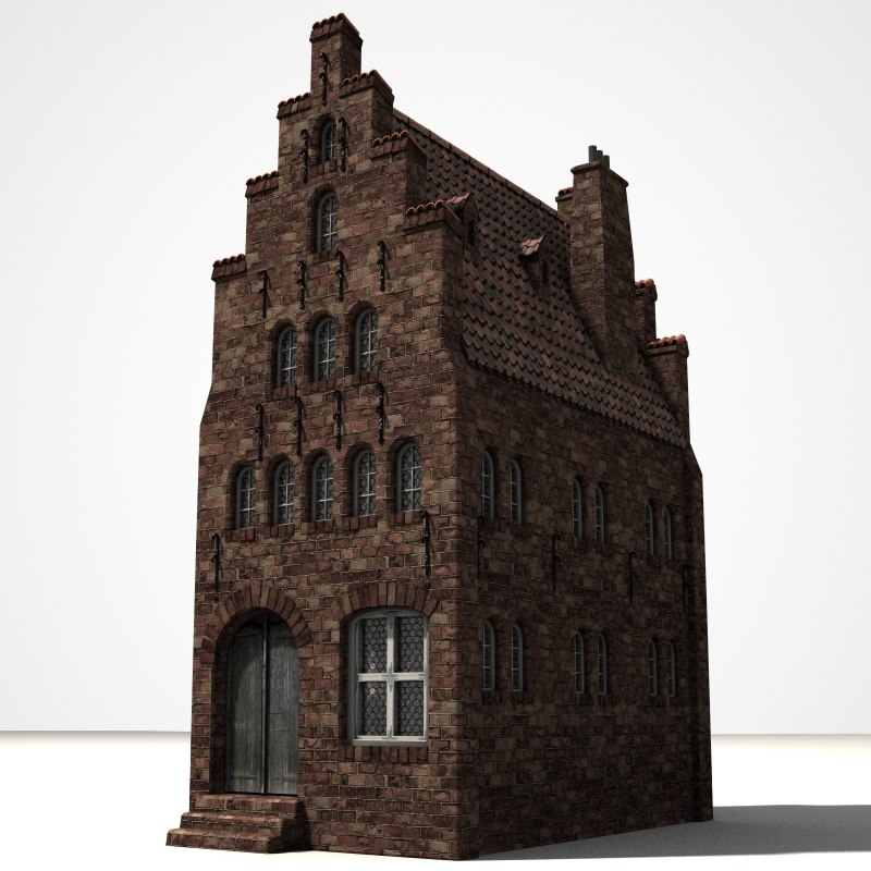 gothic house 3d model