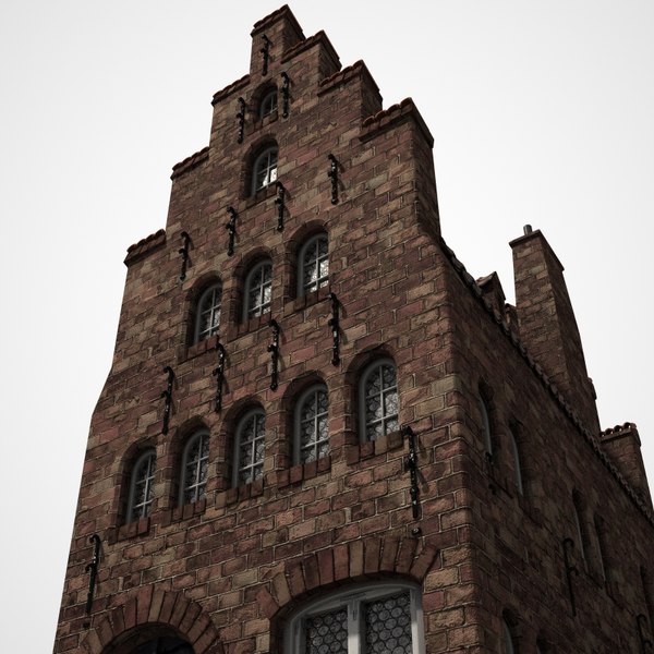 gothic house 3d model