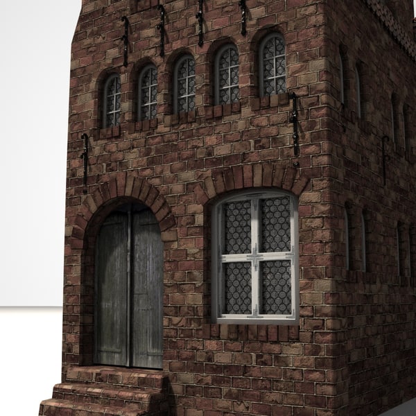 gothic house 3d model