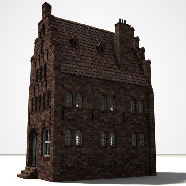 gothic house 3d model