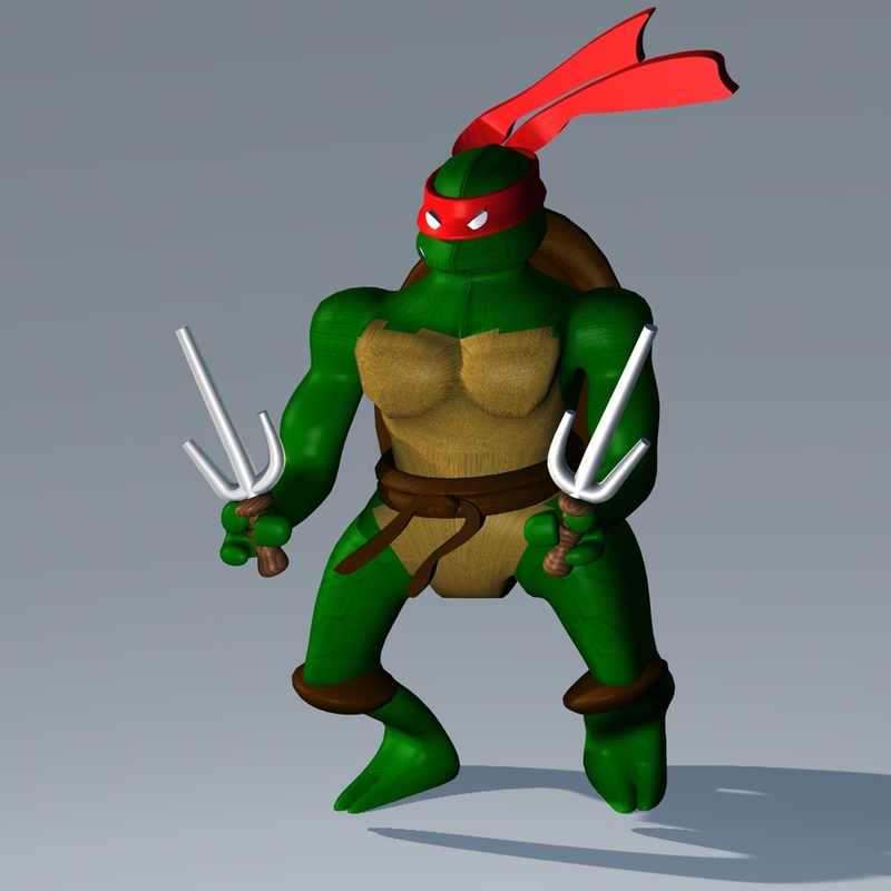 teenage mutant ninja turtles 3d model