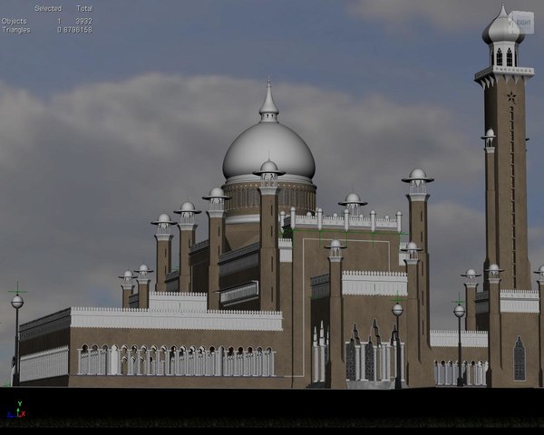 masjid exterior 3d model