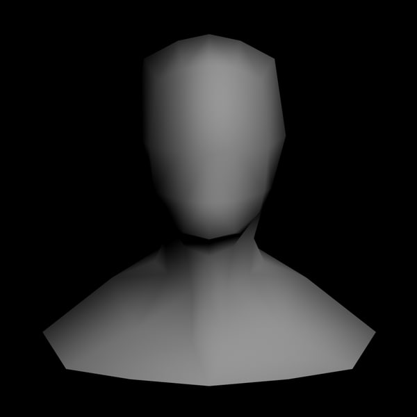 human basic head obj free