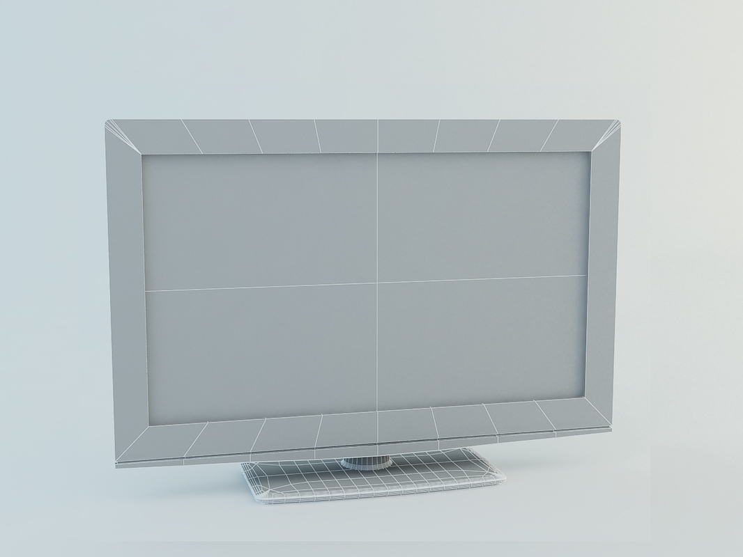 3d model of lg 32ld340 lcd tv
