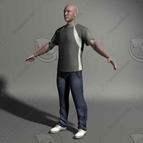 human man 3d max