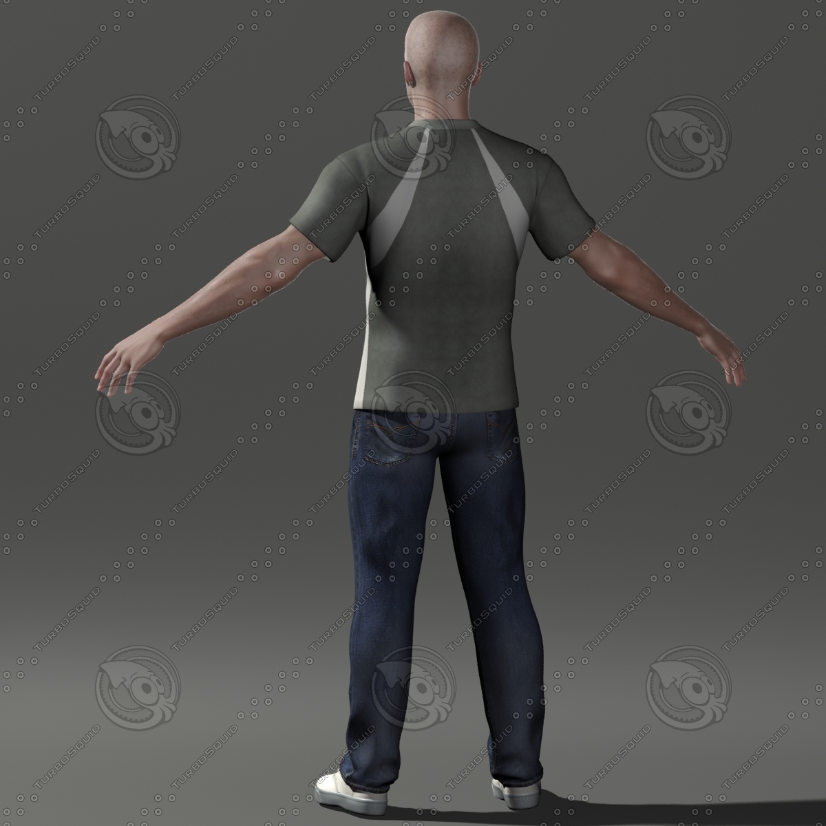 human man 3d max