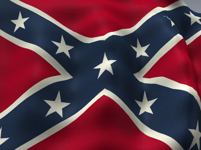 flag confederate 3d model