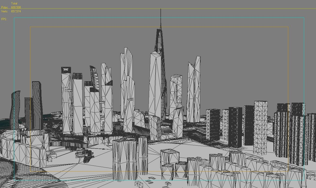 seoul buildings 3d model