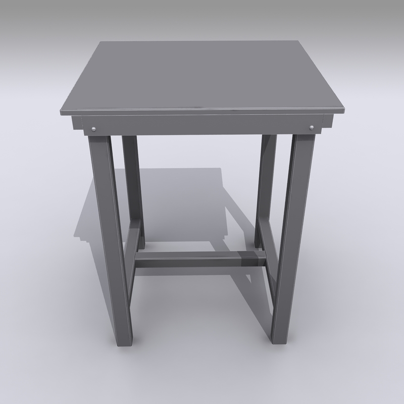 3d obj old table