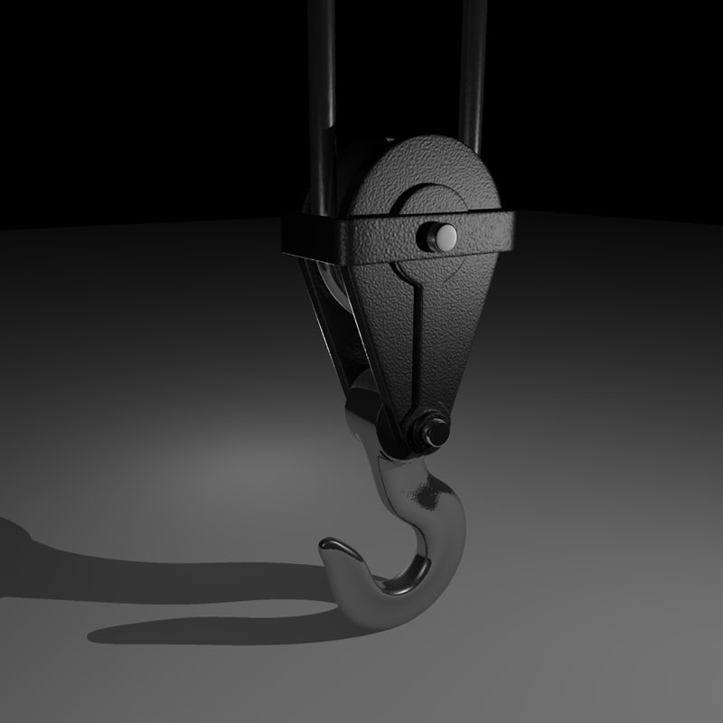 3d model crane hook