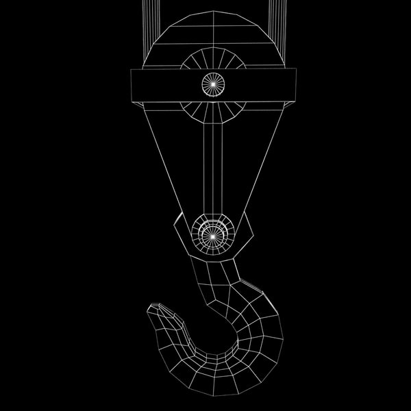3d model crane hook