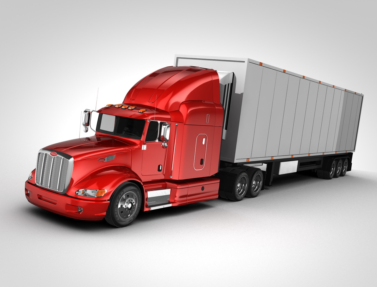 truck trailer 3d model