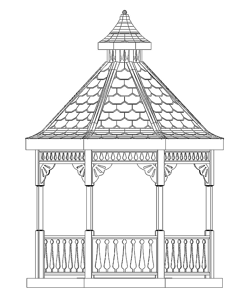 gazebo 3d model