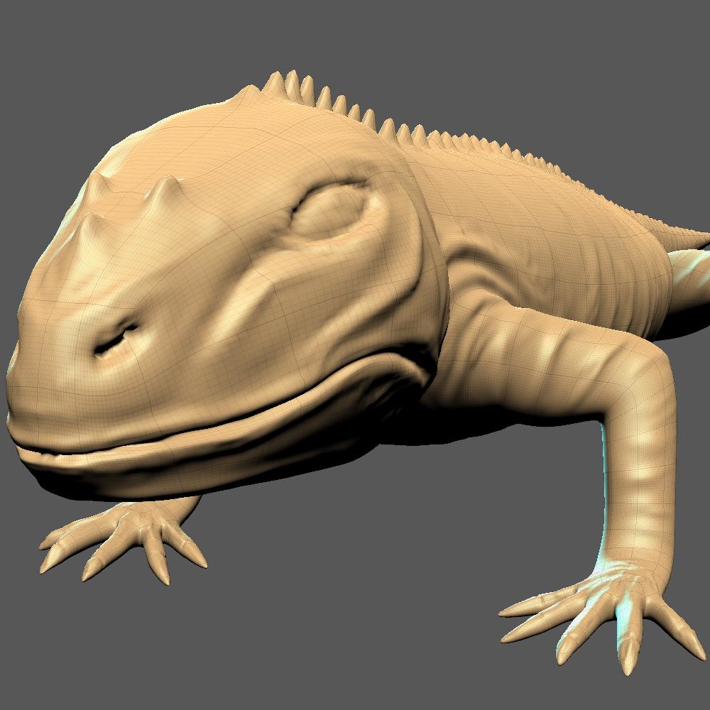 iguana 3d model