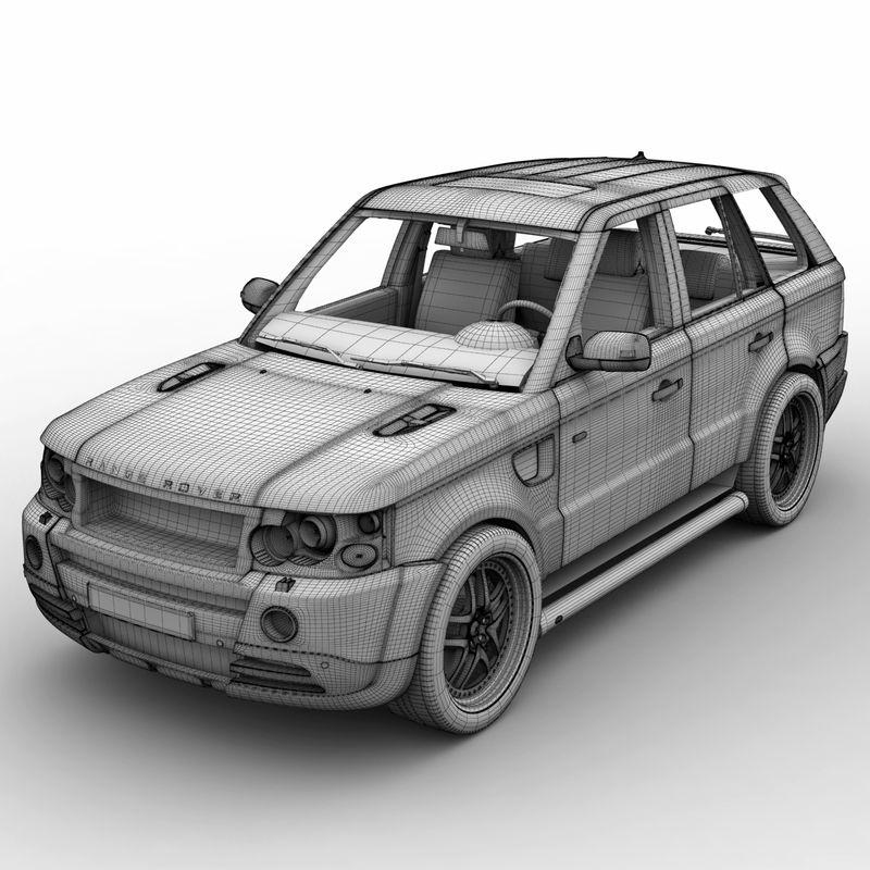 obj realistic range rover sport