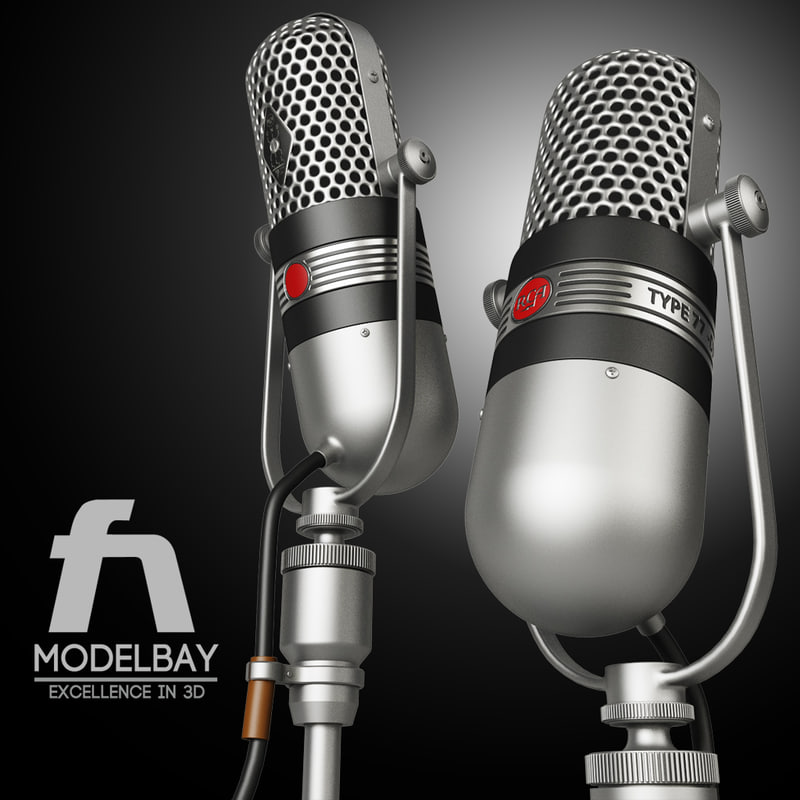 modelo 3d Micrófono RCA 77-DX - TurboSquid 667010