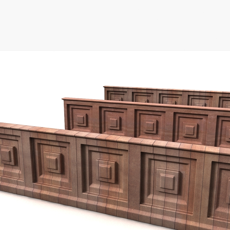 wall wood panel 3d model