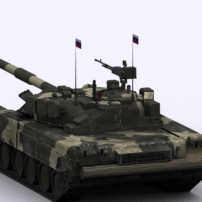 t-80u t80 tank 3d model