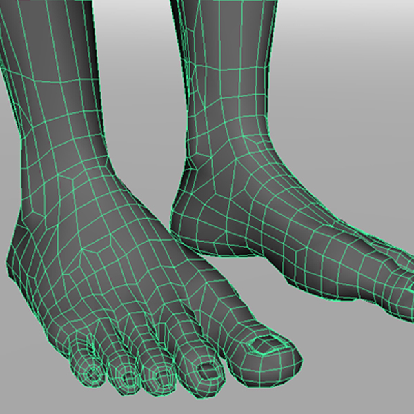 realistic human legs 3d max