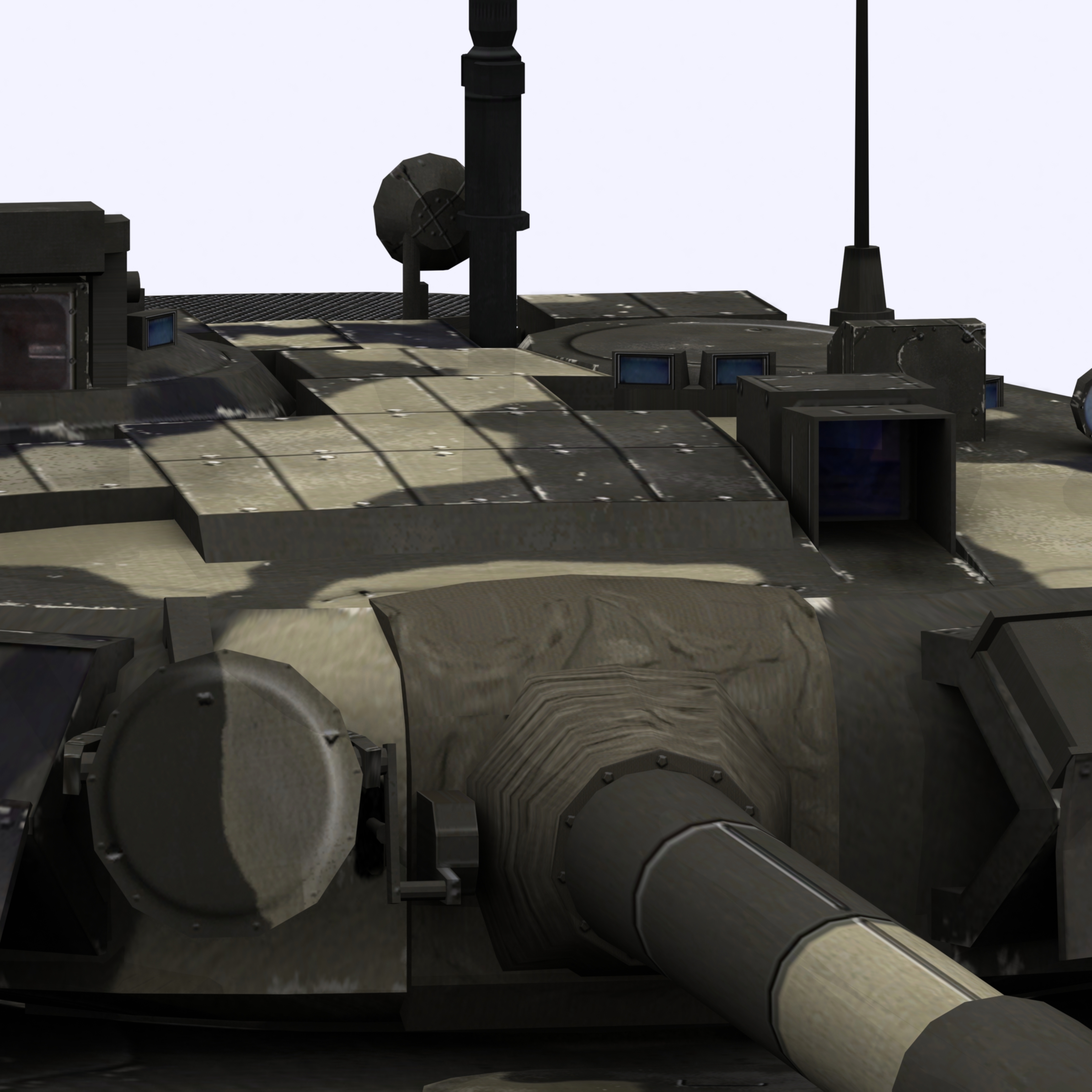 t-80u t80 tank 3d model