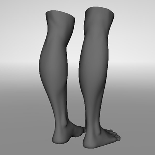 realistic human legs 3d max