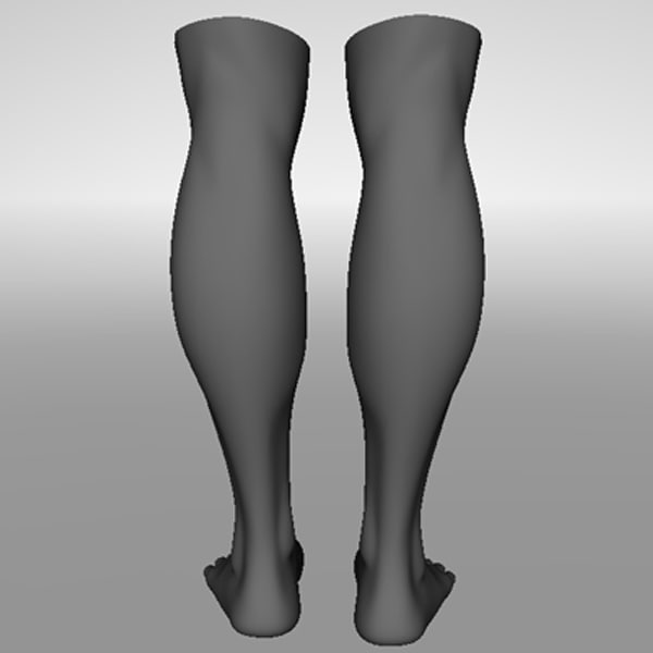 realistic human legs 3d max