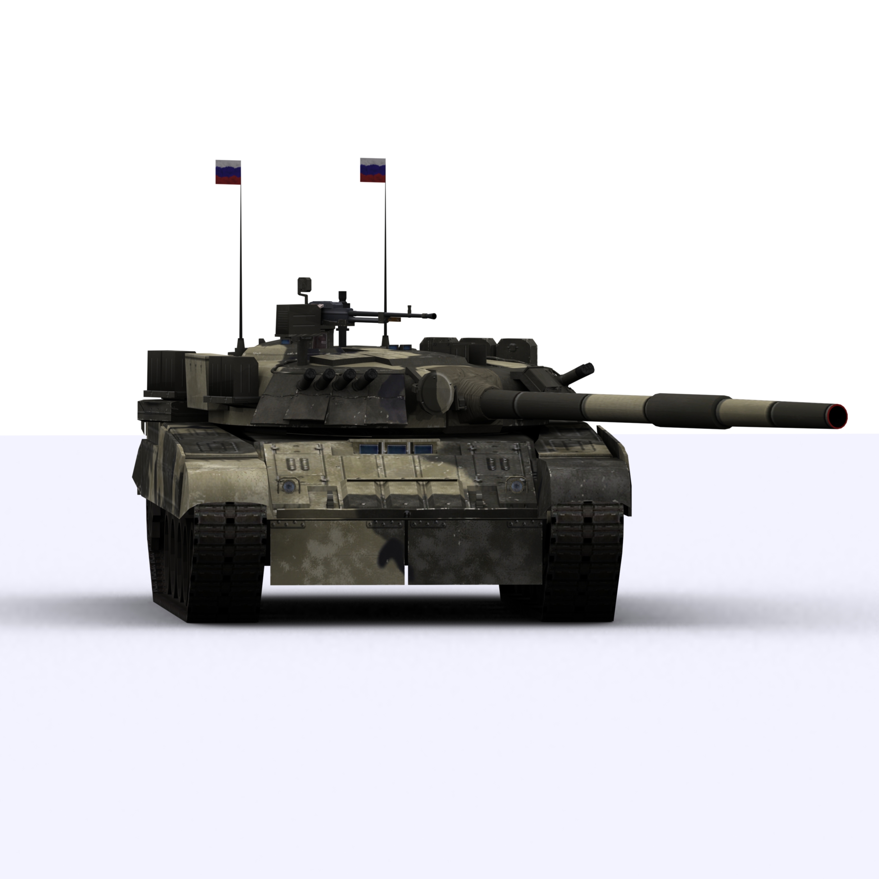 t-80u t80 tank 3d model