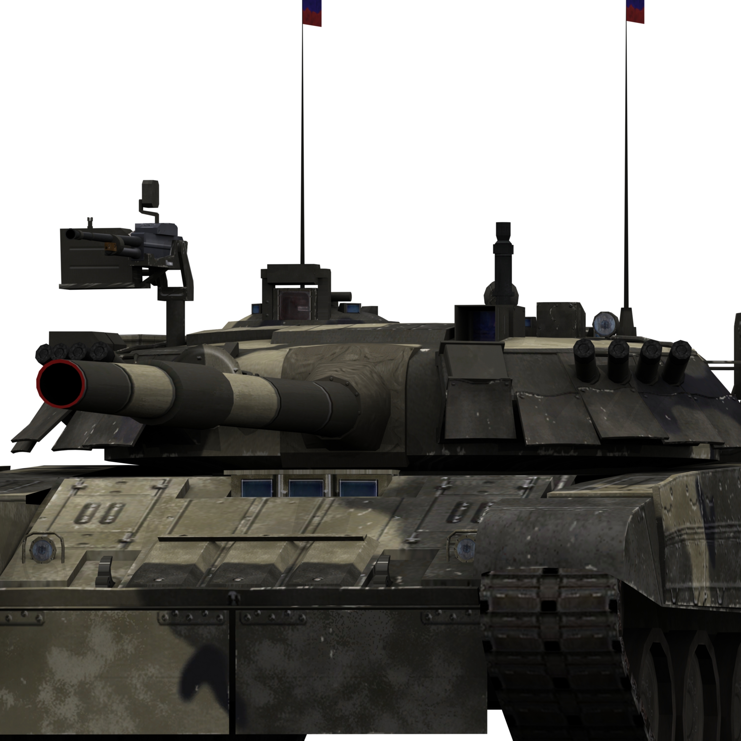 t-80u t80 tank 3d model