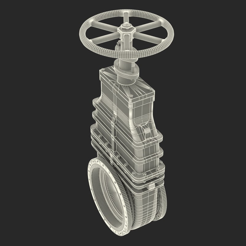 butterfly valves 3d model