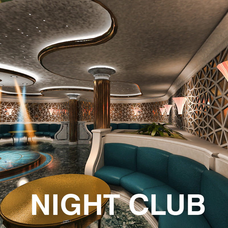 3d night club model