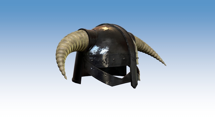 dragonborn helmet 3d model