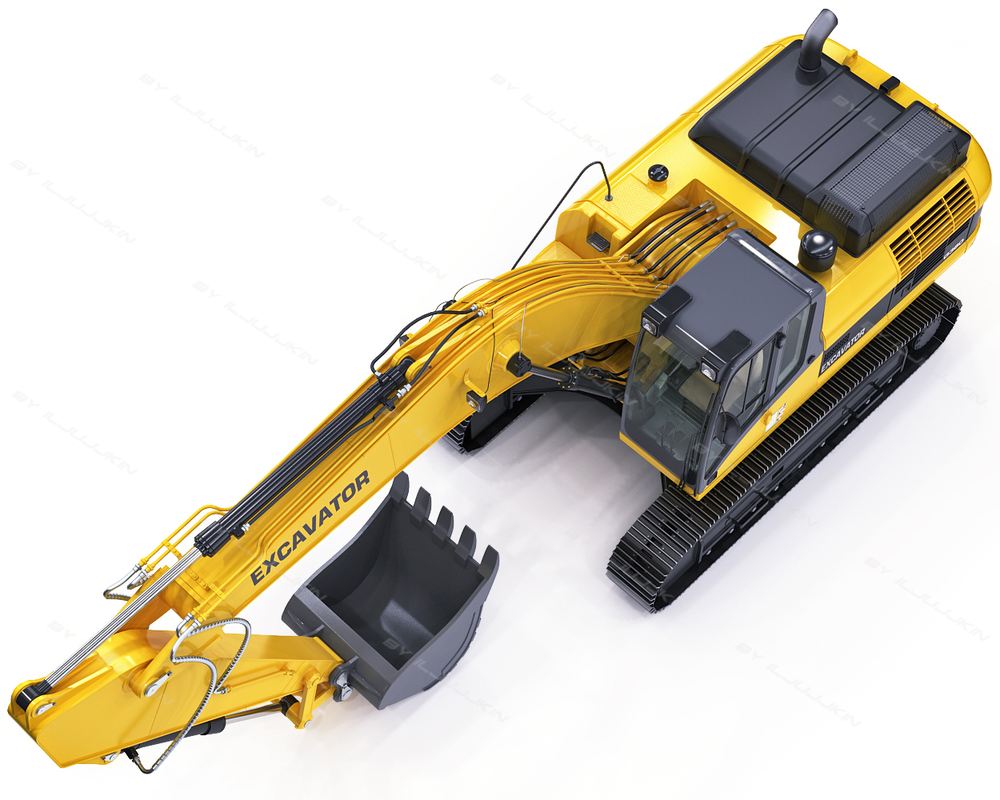 3d model hydraulic excavator names