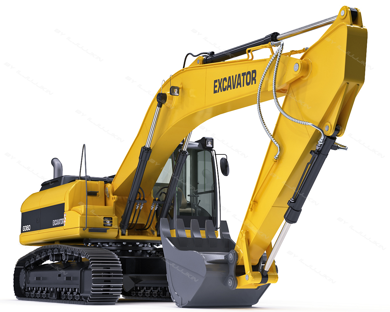 3d model hydraulic excavator names