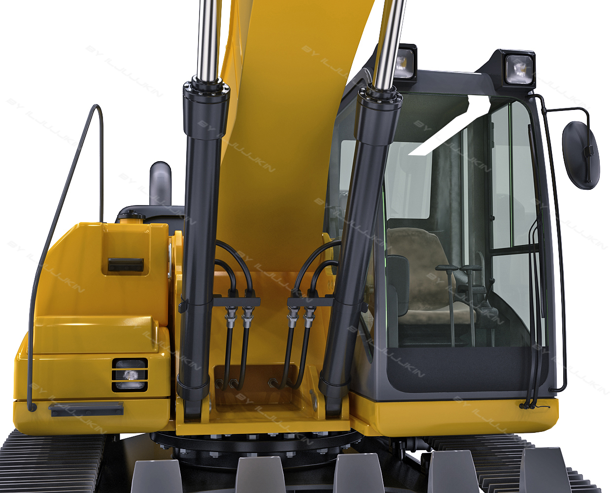 3d model hydraulic excavator names