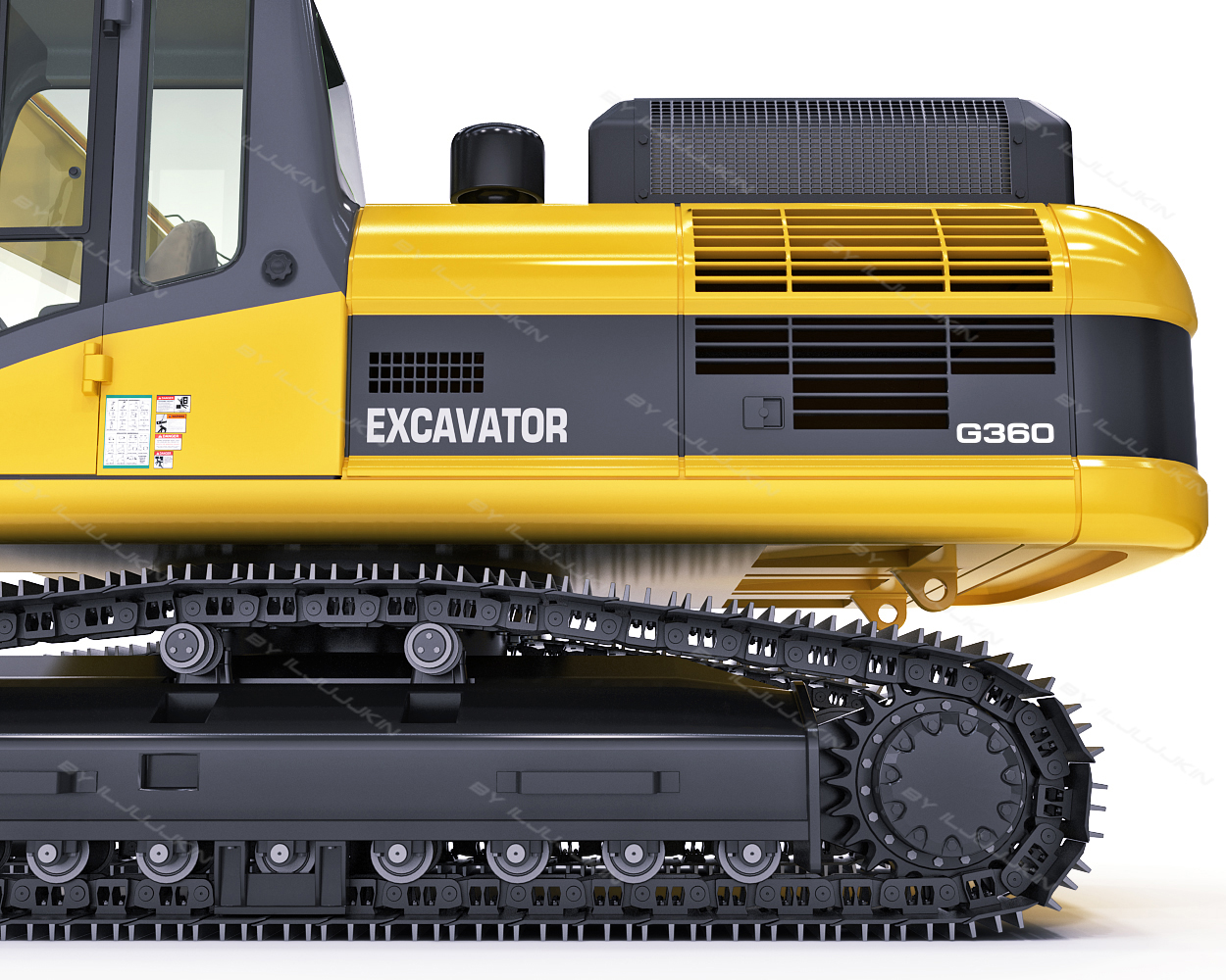 3d model hydraulic excavator names