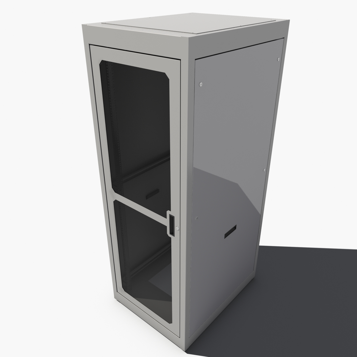3d server rack cabinet model