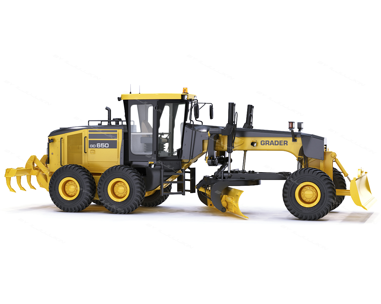 3d model motor grader