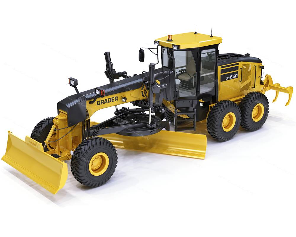 3d model motor grader