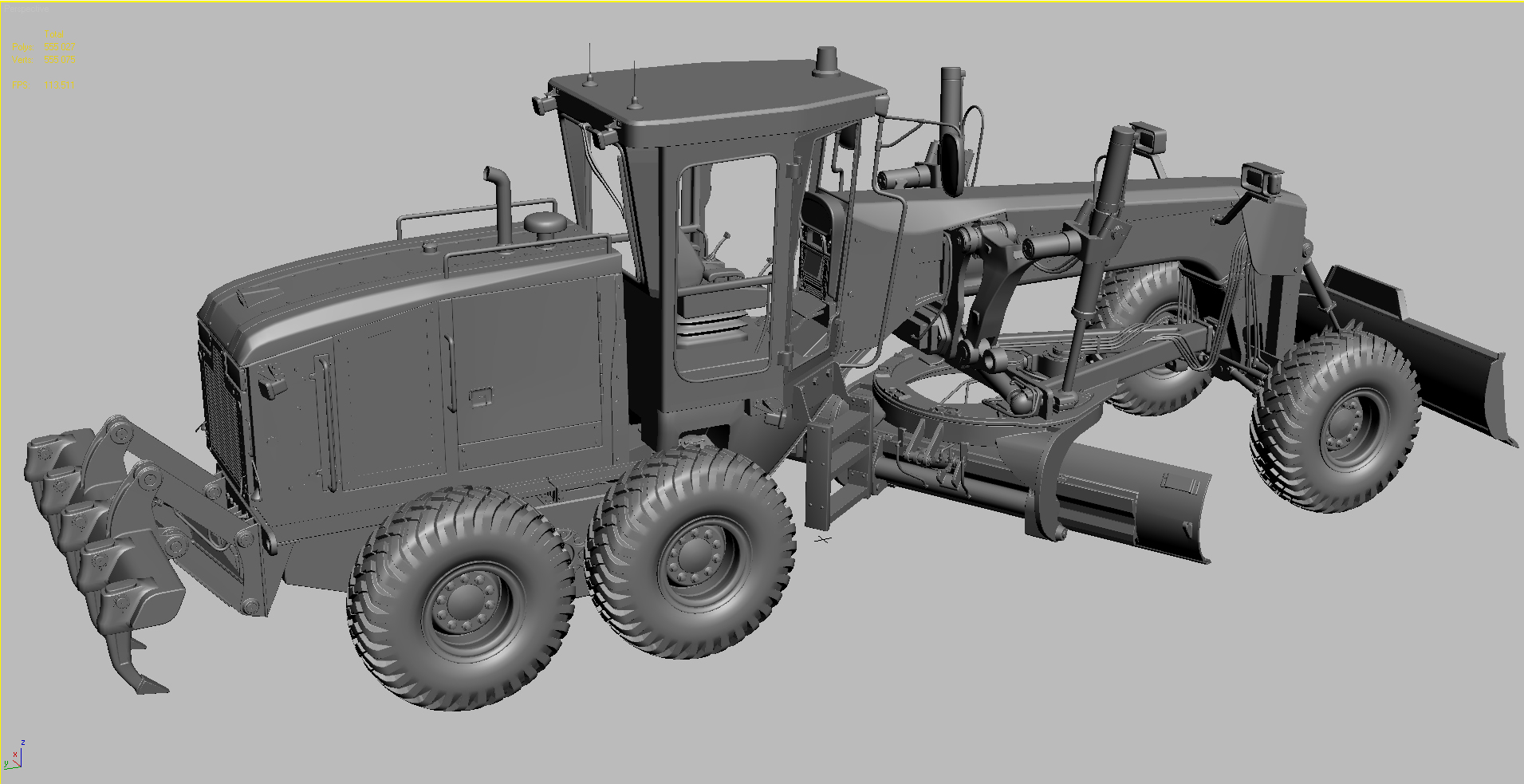 3d model motor grader