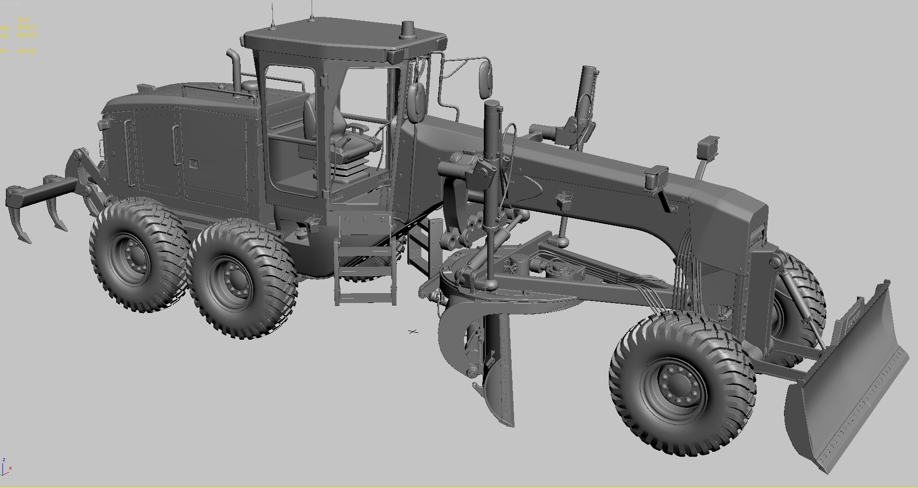 3d model motor grader