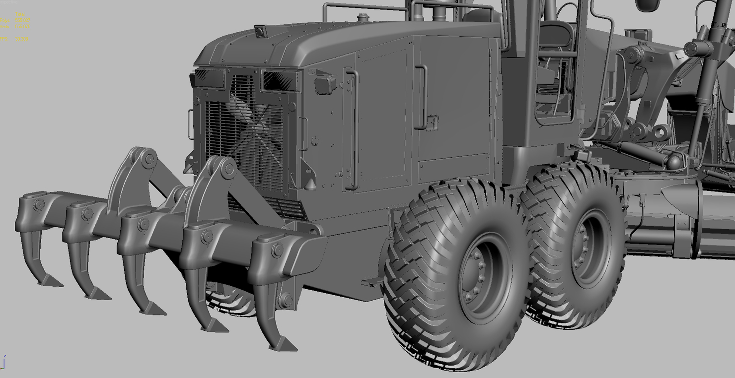 3d model motor grader