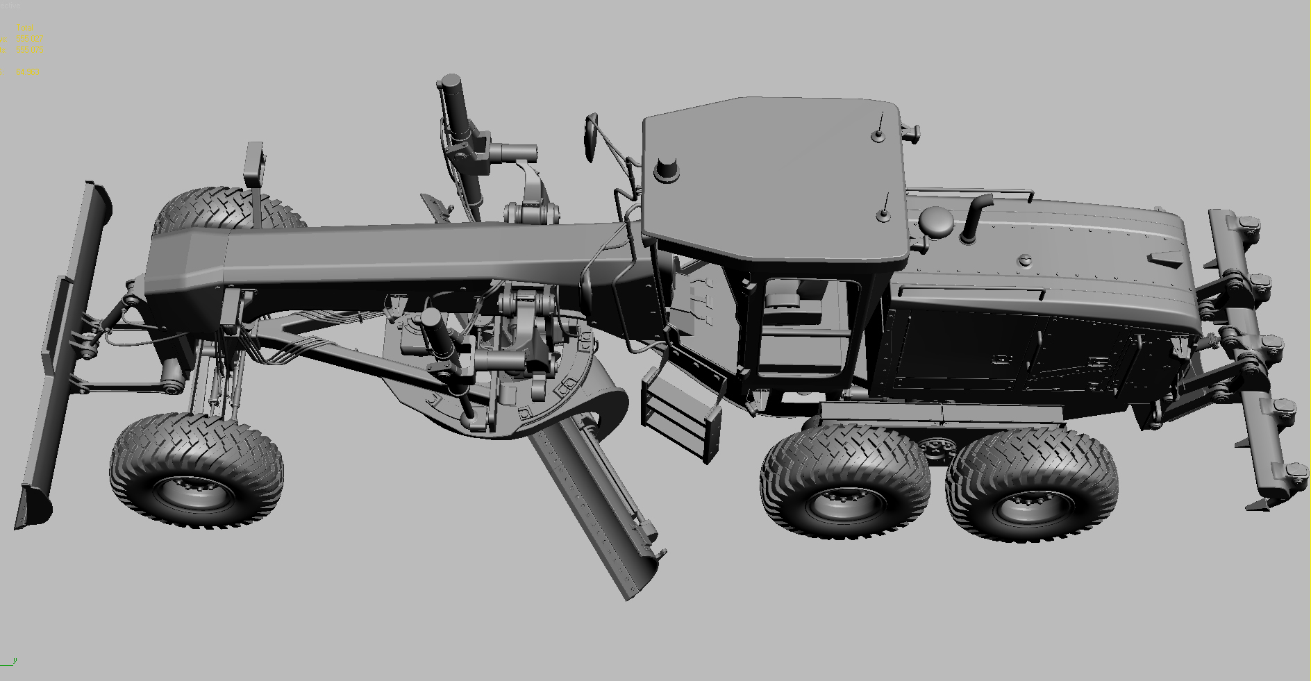 3d model motor grader
