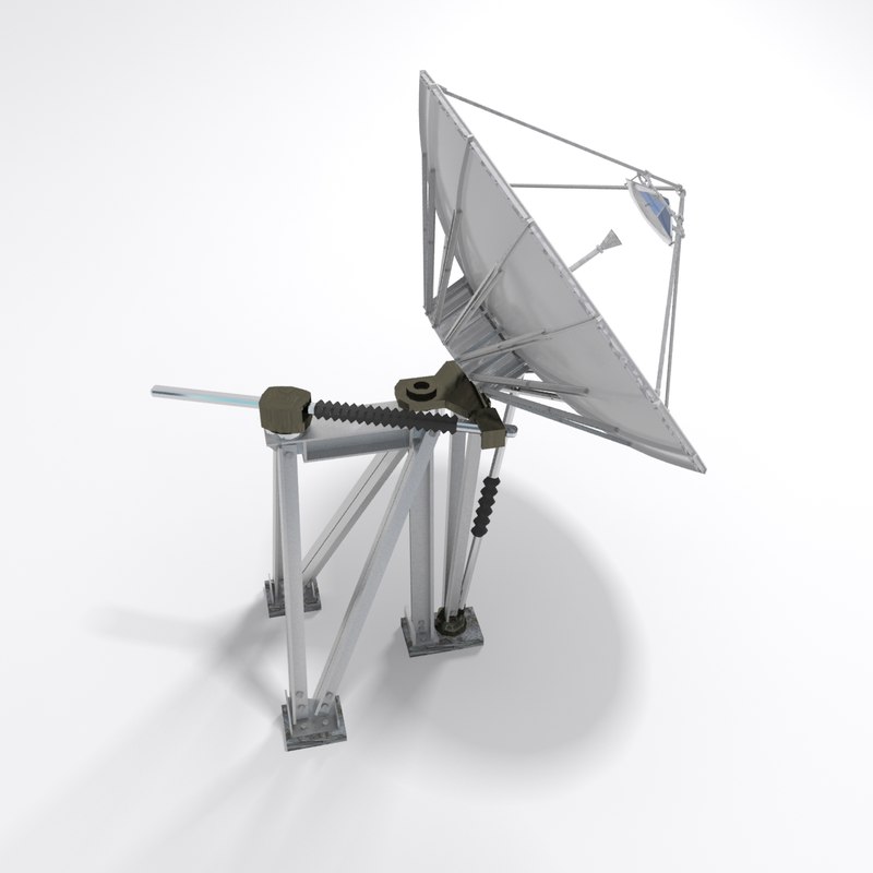 3d satellite dish