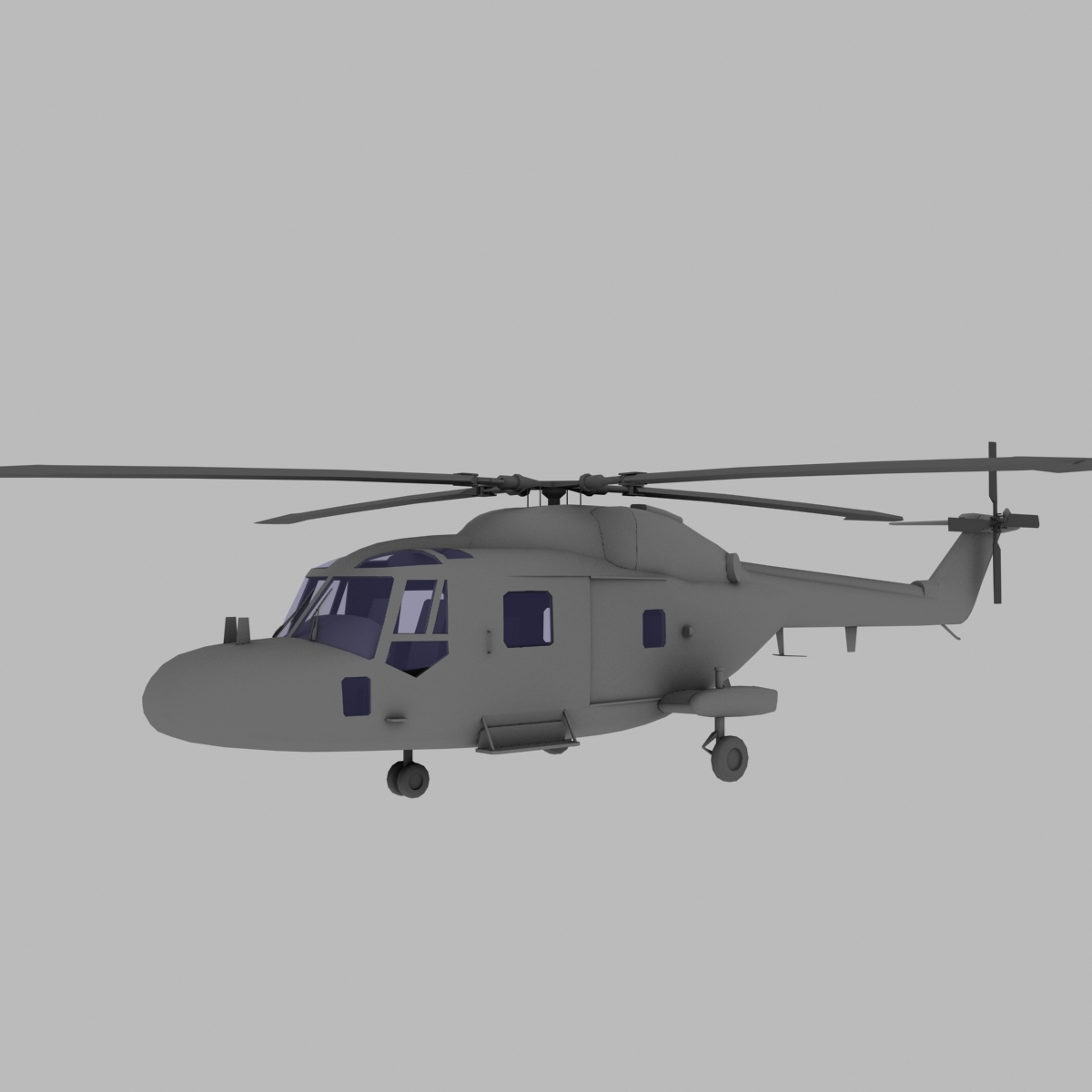 3d lynx helicopter model