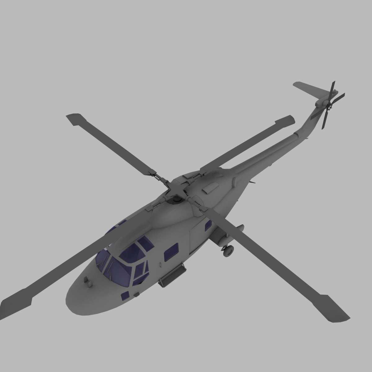 3d lynx helicopter model