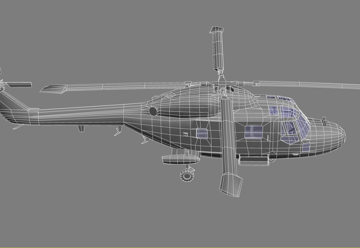 3d lynx helicopter model